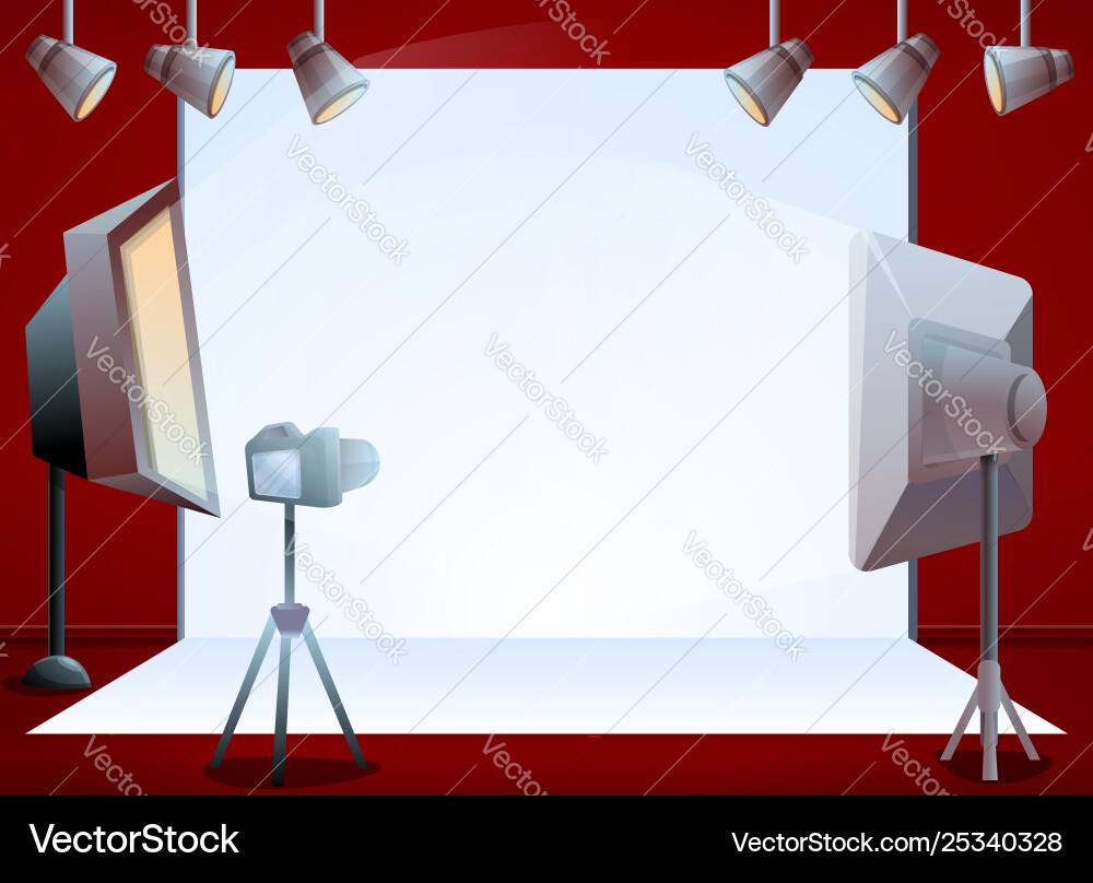 Professional photo session studio concept banner Vector Image