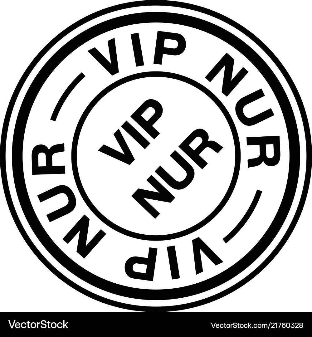 Vip only stamp in german Royalty Free Vector Image