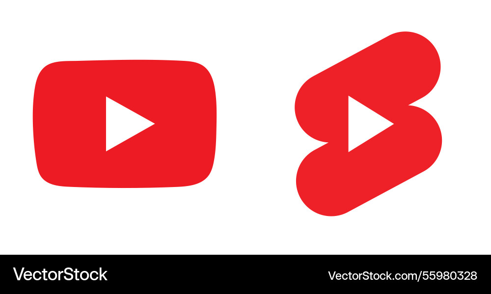 Youtube play Royalty Free Vector Image - VectorStock