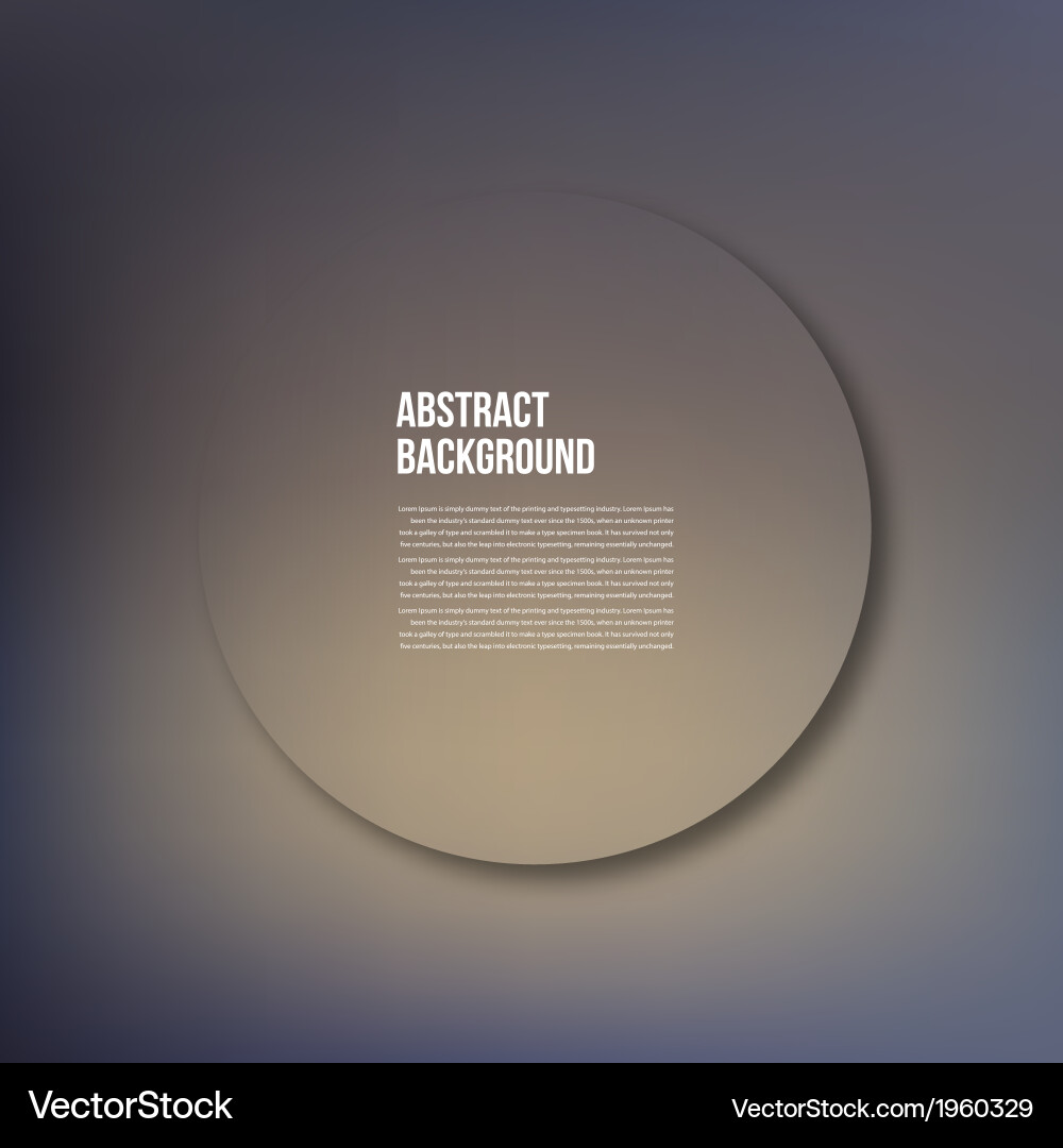 Circle object design trend and transparent Vector Image