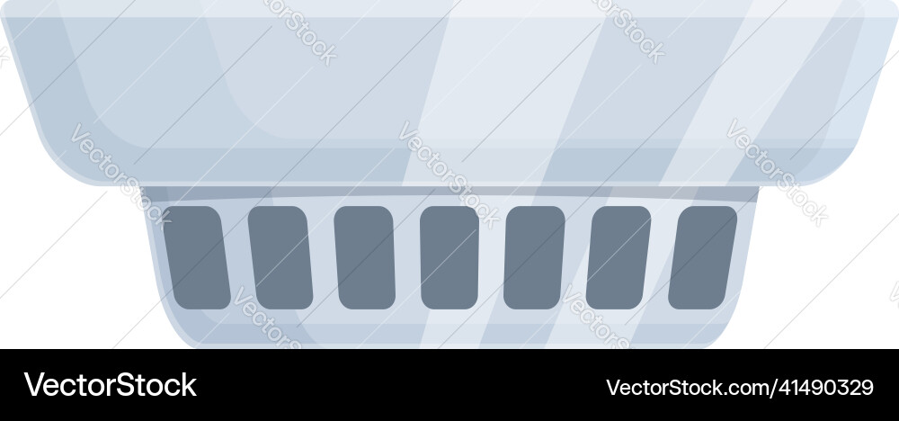 Device smoke control icon cartoon alarm Royalty Free Vector