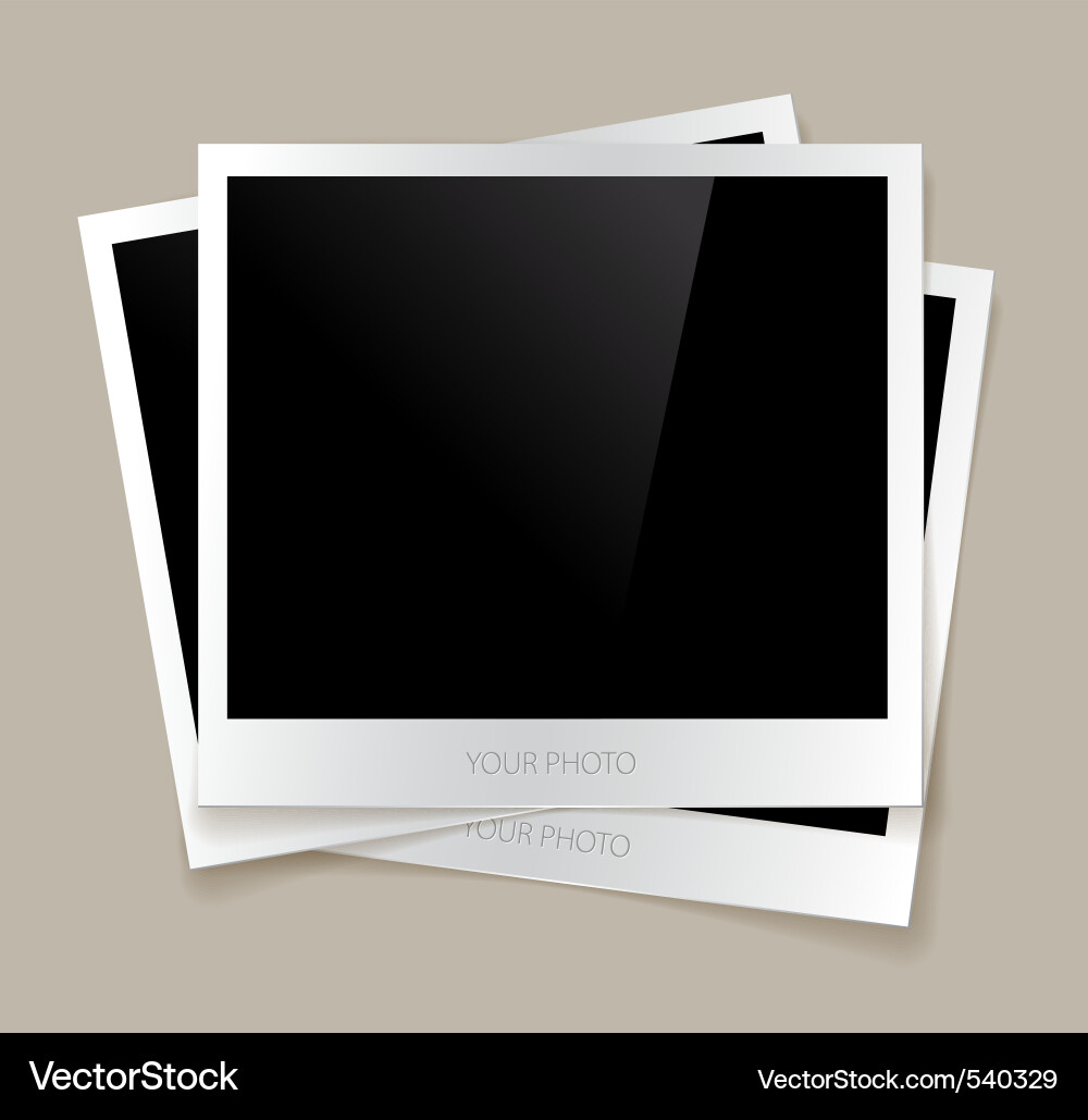 Empty photos Royalty Free Vector Image - VectorStock