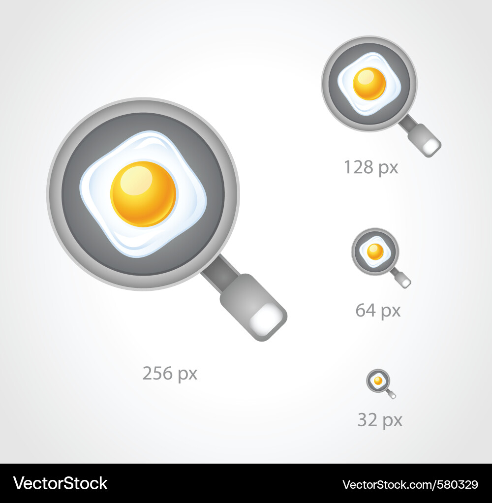 Frying pan Royalty Free Vector Image - VectorStock