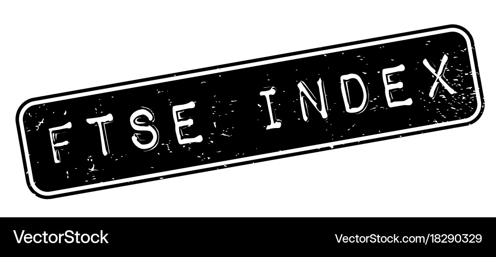 Ftse index rubber stamp Royalty Free Vector Image