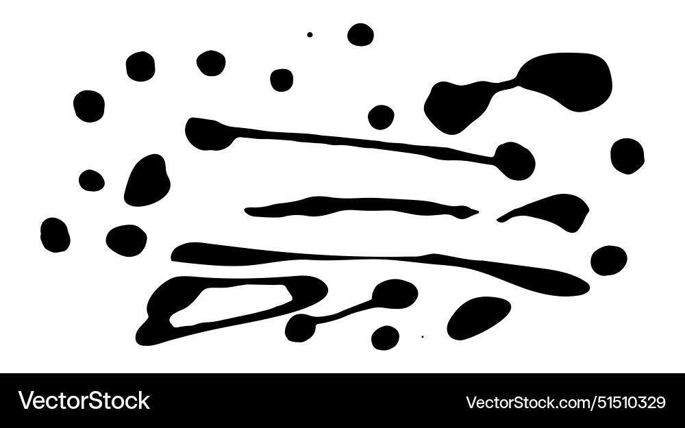 Hand drawn scribble line shapes doodle Royalty Free Vector