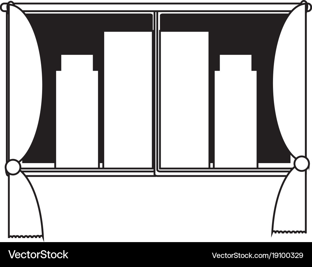 House windows design Royalty Free Vector Image