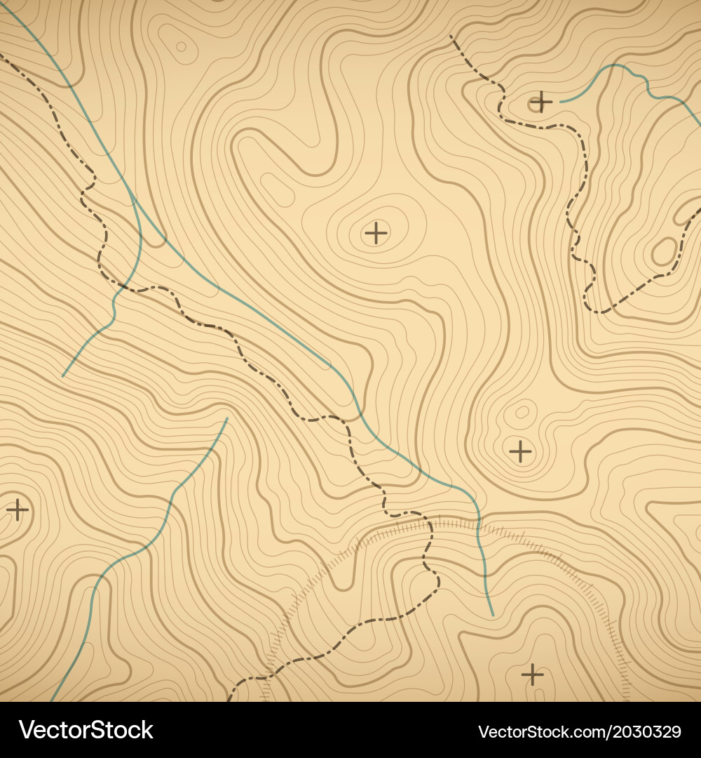Topographic map Royalty Free Vector Image - VectorStock