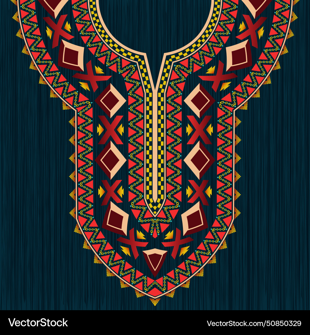 Vibrant intricate tribal patterns design Vector Image