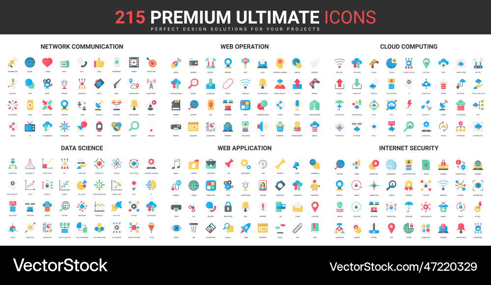 Web network communication internet application Vector Image