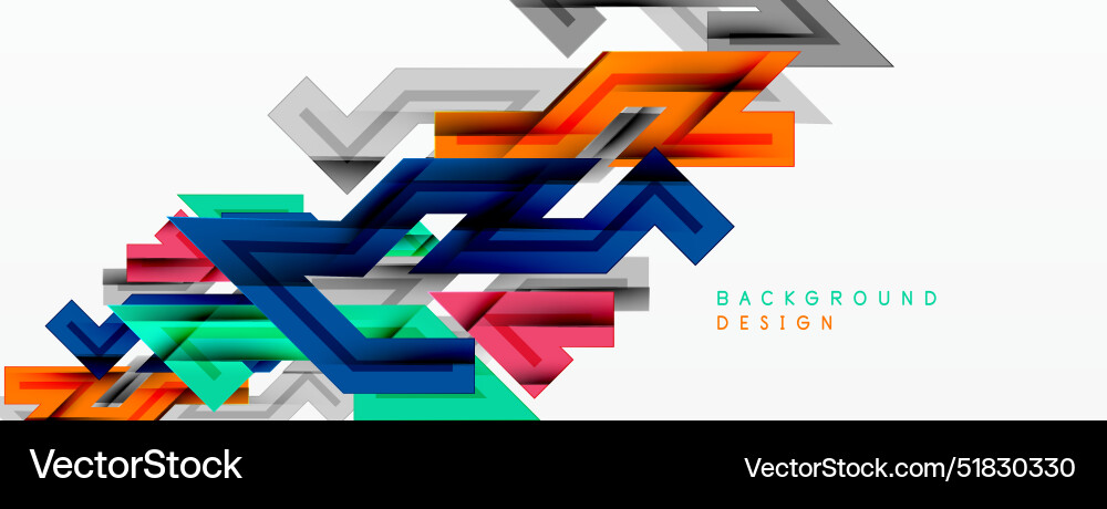 Dynamic lines geometric background Royalty Free Vector Image