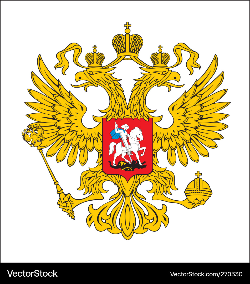 Eagle russia Royalty Free Vector Image - VectorStock