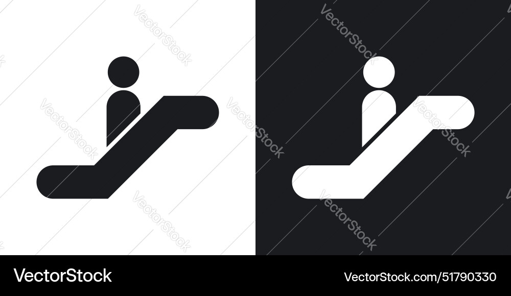 Escalator icon Royalty Free Vector Image - VectorStock
