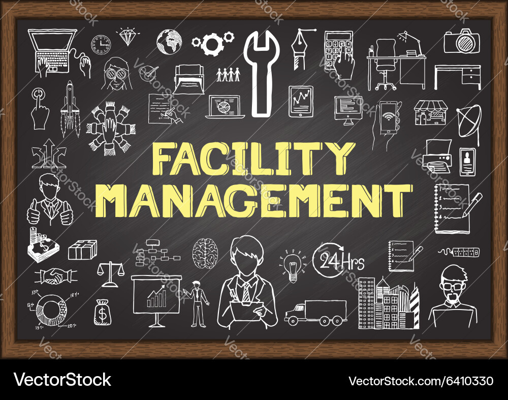 Facility management Royalty Free Vector Image - VectorStock