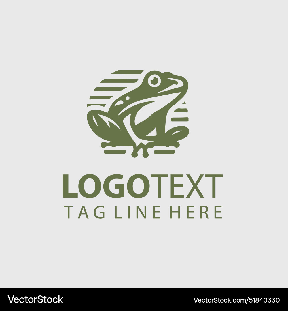 Frog logo Royalty Free Vector Image - VectorStock
