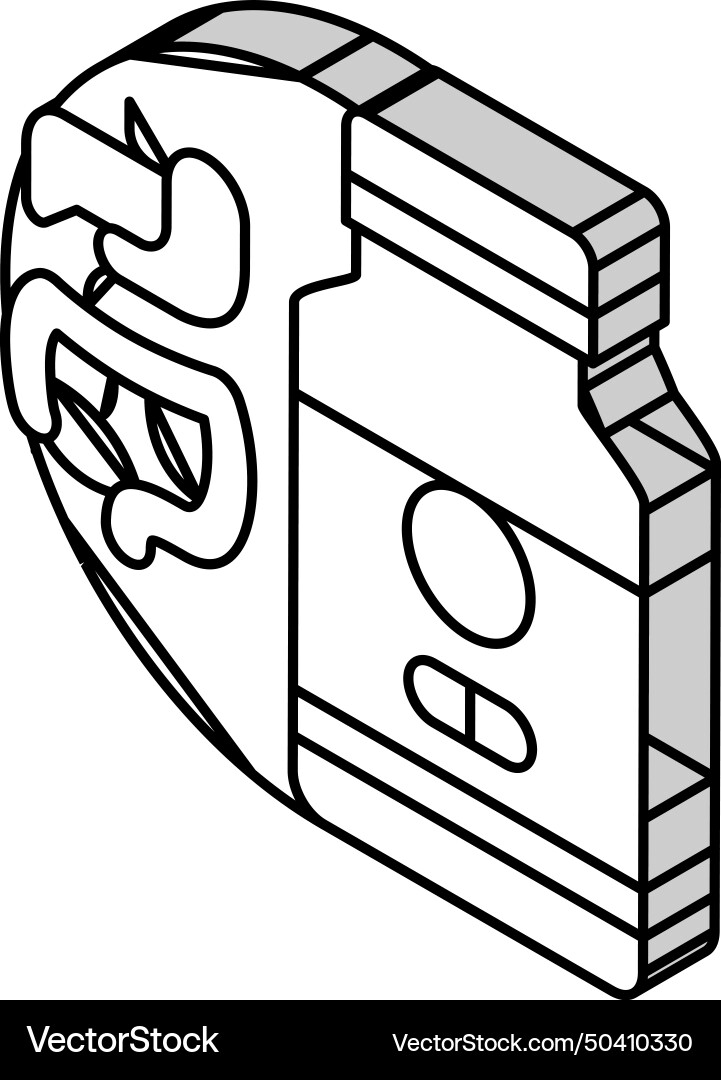 Gastrointestinal medications isometric icon Vector Image
