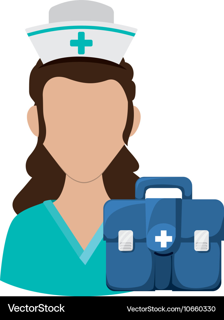 Nurse with uniform medical care design Royalty Free Vector