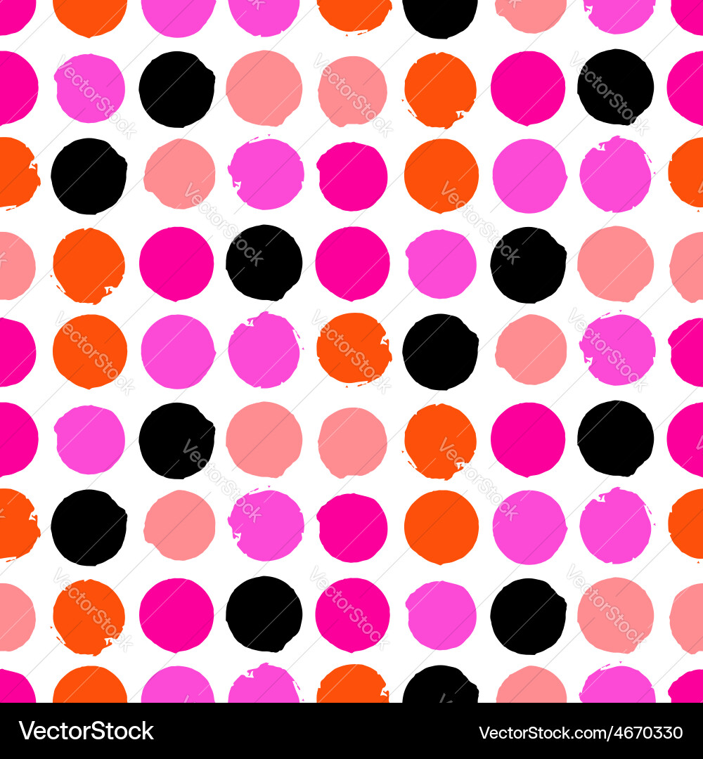 Retro Polka Dot Pattern Royalty Free Vector Image