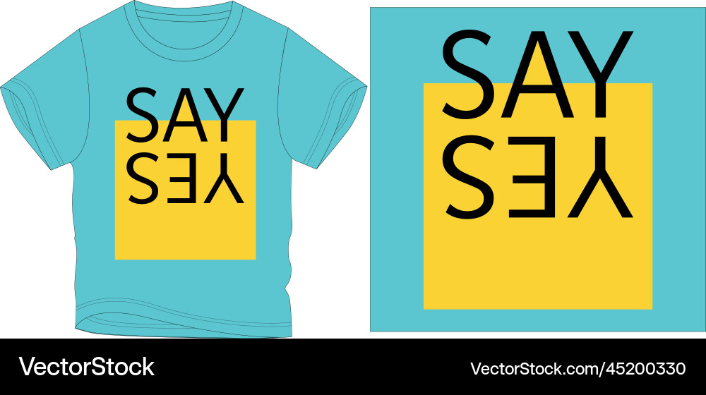 Say yes box Royalty Free Vector Image - VectorStock