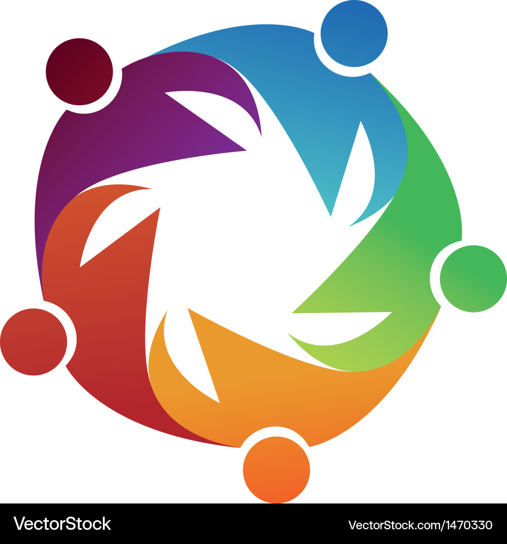 Union symbol cartoon Royalty Free Vector Image