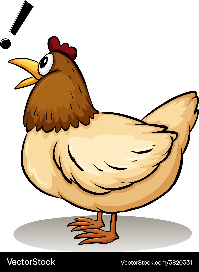 A hen Royalty Free Vector Image - VectorStock