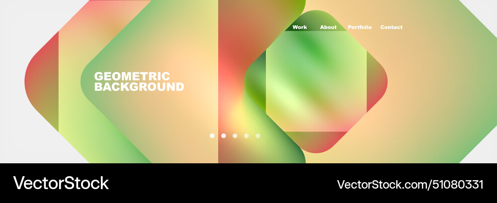 A vibrant geometric background featuring rainbow Vector Image