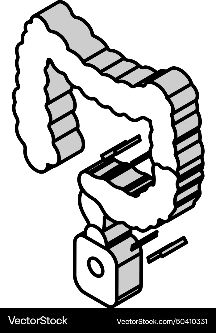 Constipation treatment isometric icon Royalty Free Vector