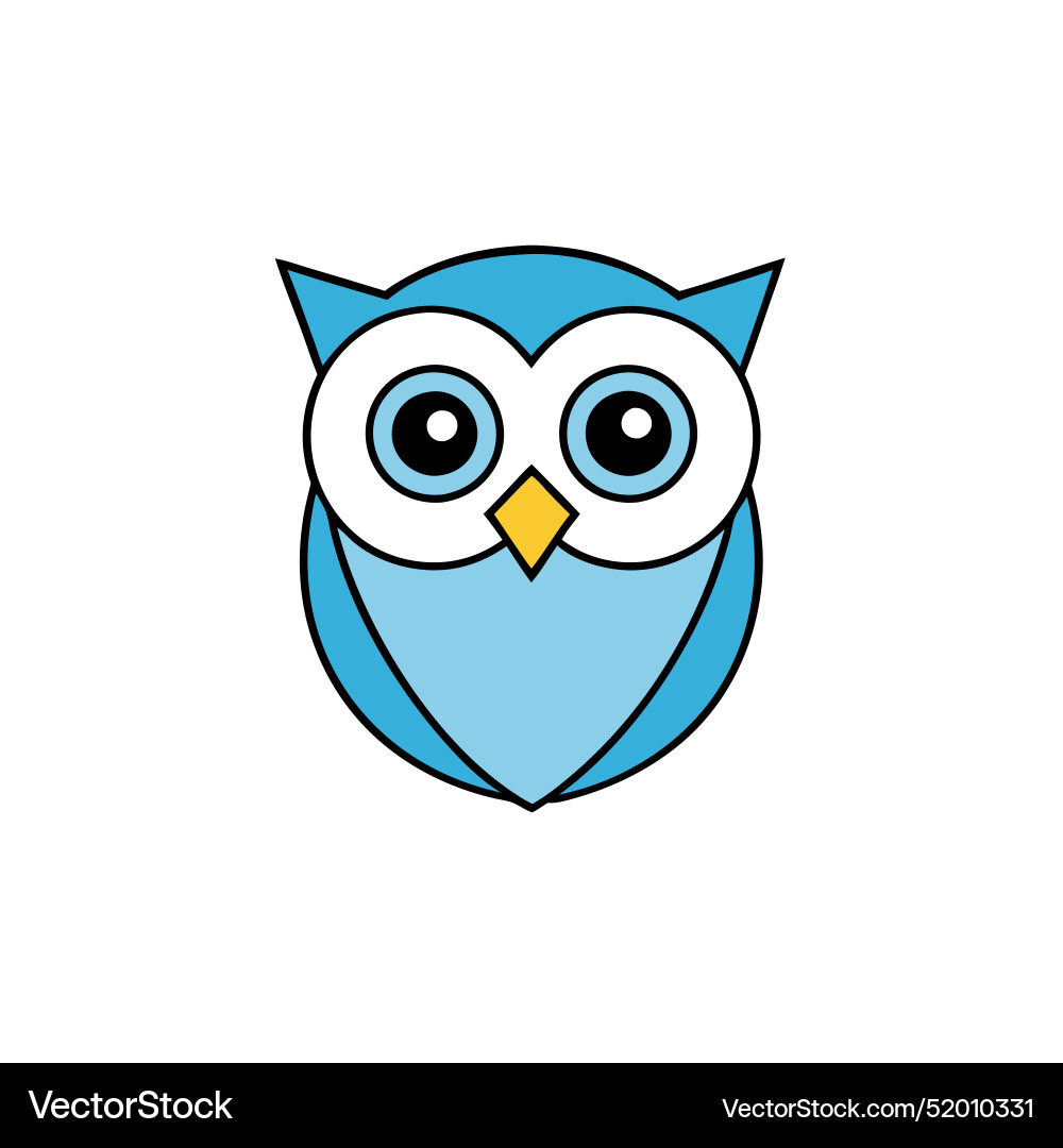 Elf owl bird goes icon Royalty Free Vector Image