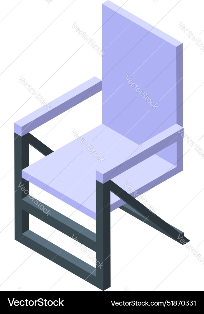 Modern chair standing for interior design project Vector Image