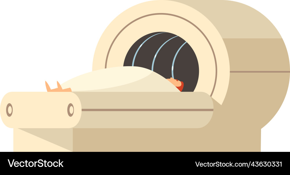 Mri flat Royalty Free Vector Image - VectorStock