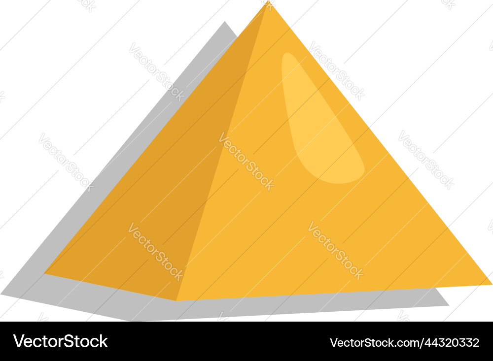 African pyramid on a white background Royalty Free Vector