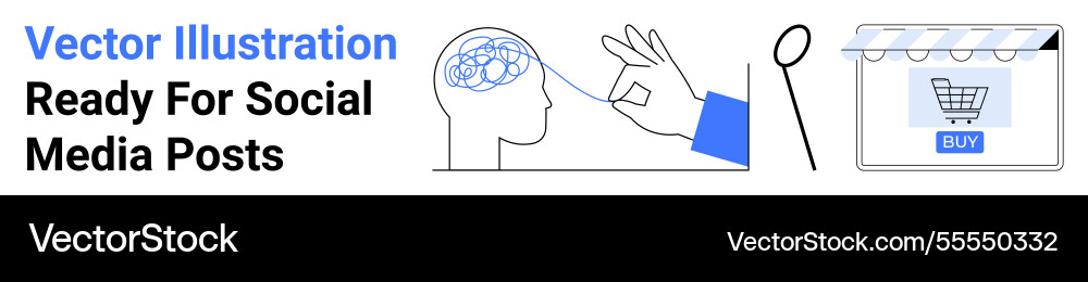 Concept of consumer influence through psychology Vector Image