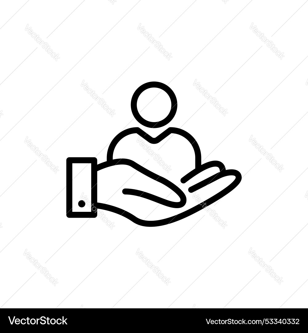 Customer retention icon set client care logo Vector Image