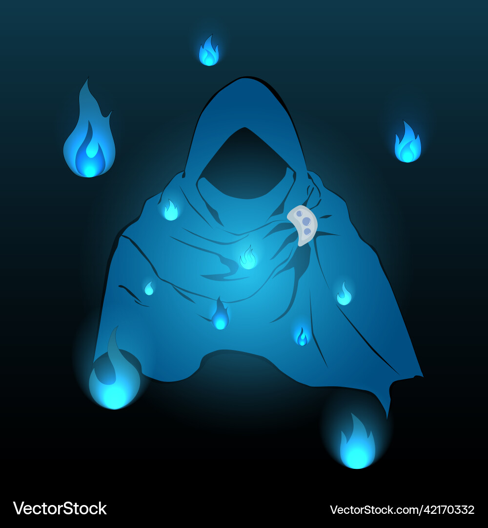 Hooded figure Royalty Free Vector Image - VectorStock