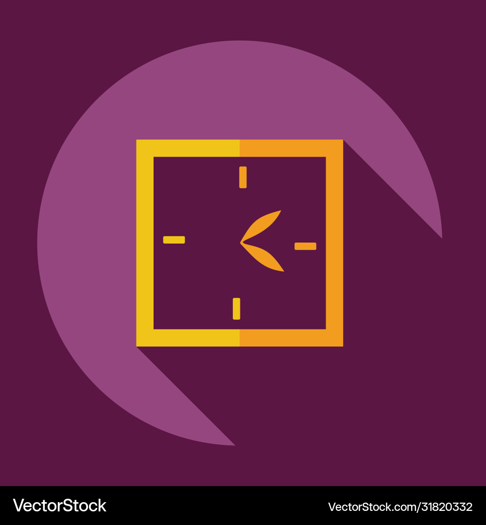 Icons in a flat style clock Royalty Free Vector Image