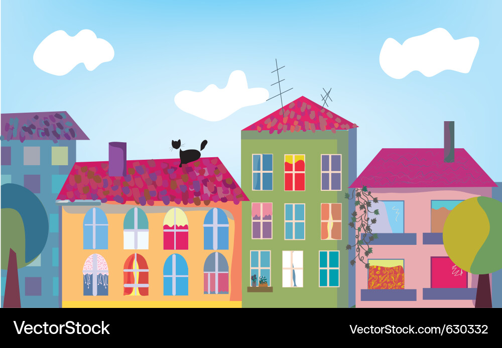 Neighborhood Royalty Free Vector Image - VectorStock