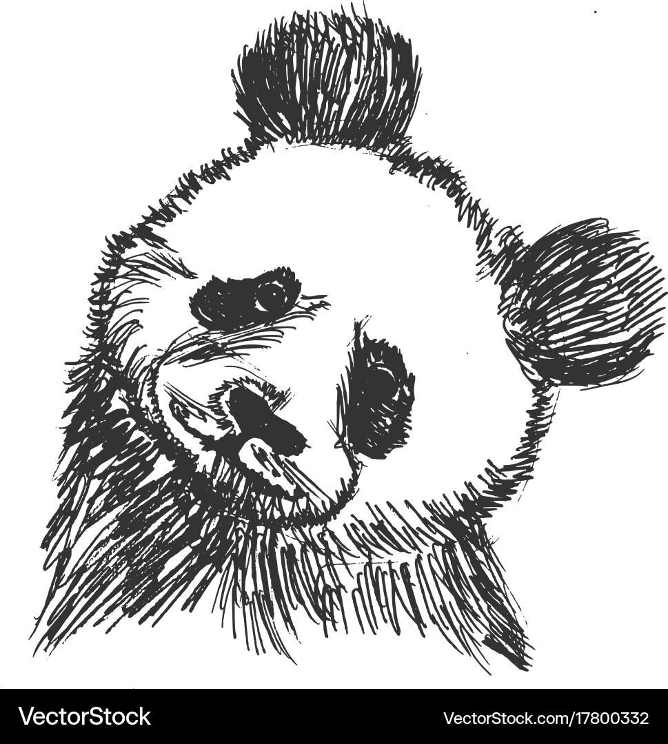 Panda symbol of china Royalty Free Vector Image