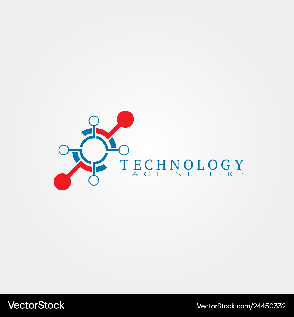 Technologie-Icon Template kreatives Logo Design Vektorbild