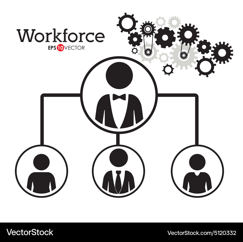 Workforce design Royalty Free Vector Image - VectorStock