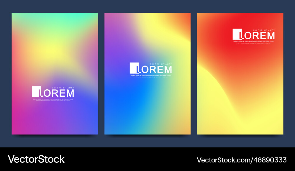 Fluid gradient minimal poster layout template Vector Image