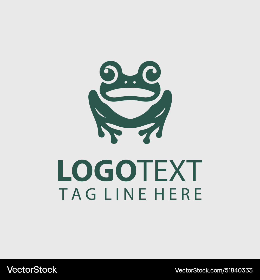 Frog logo Royalty Free Vector Image - VectorStock