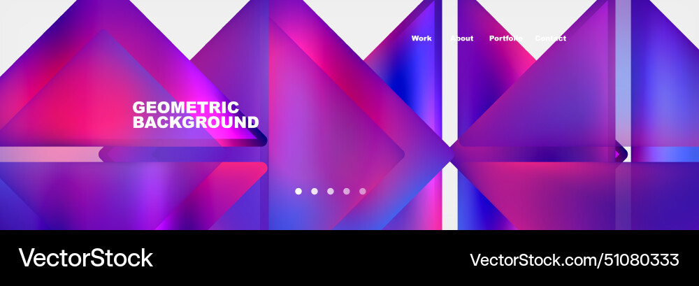 Geometric background with purple and blue Vector Image