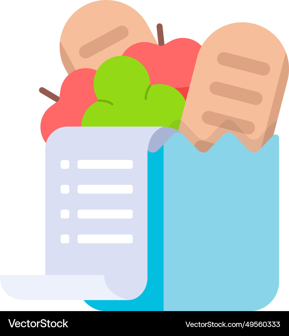 Grocery list Royalty Free Vector Image - VectorStock