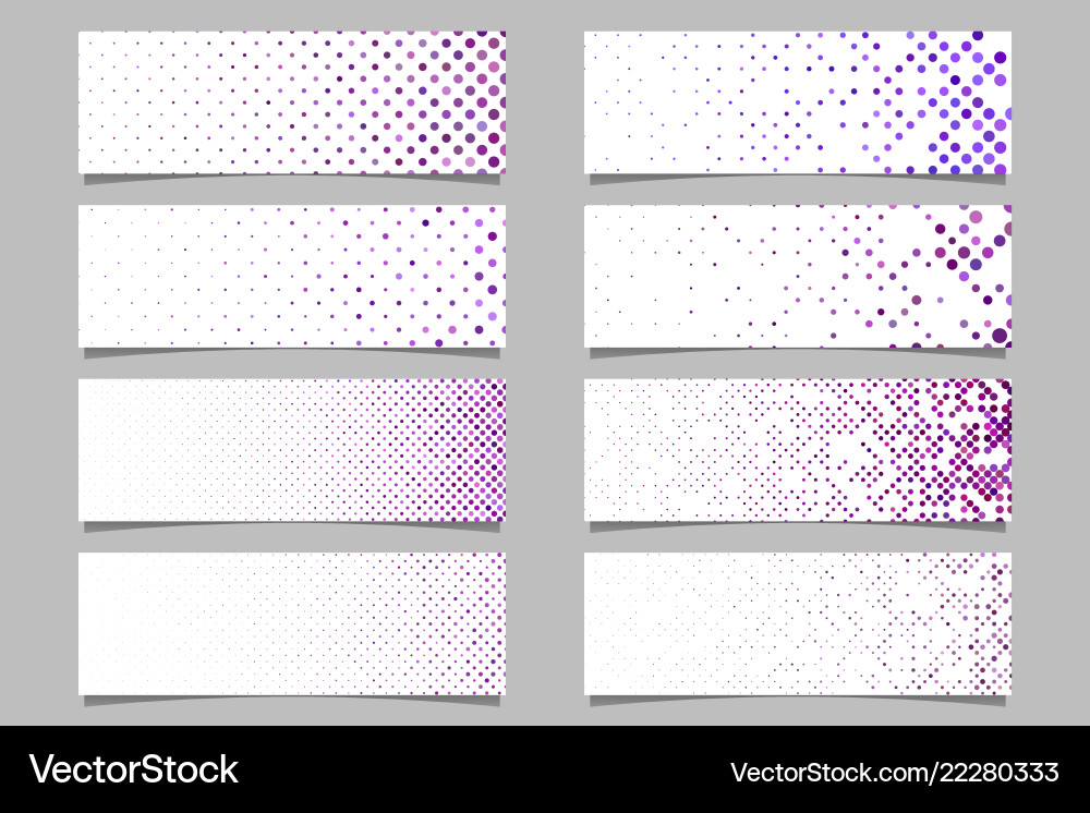 Modern abstract dot pattern banner background Vector Image