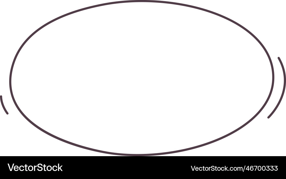 Oval lined element Royalty Free Vector Image - VectorStock