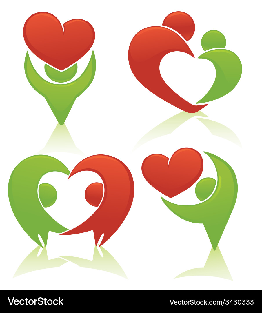 People and love Royalty Free Vector Image - VectorStock