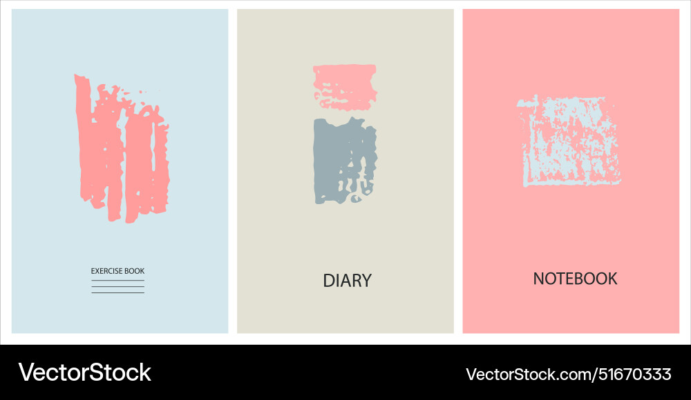 Set of cover page templates based on creative Vector Image