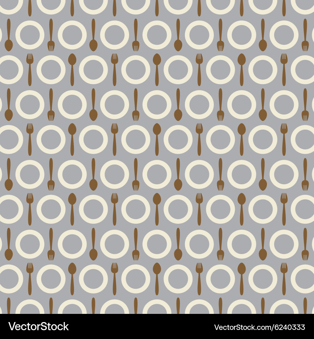 Utensil pattern background Royalty Free Vector Image