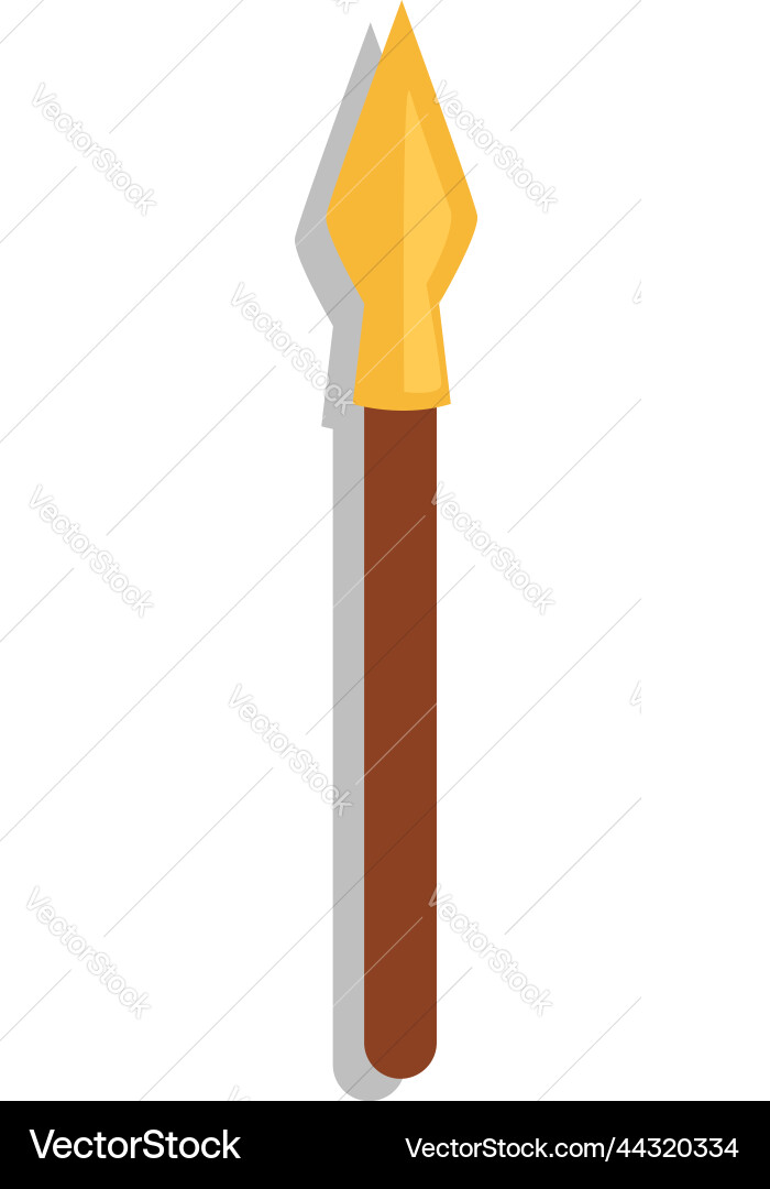 African spear on a white background Royalty Free Vector