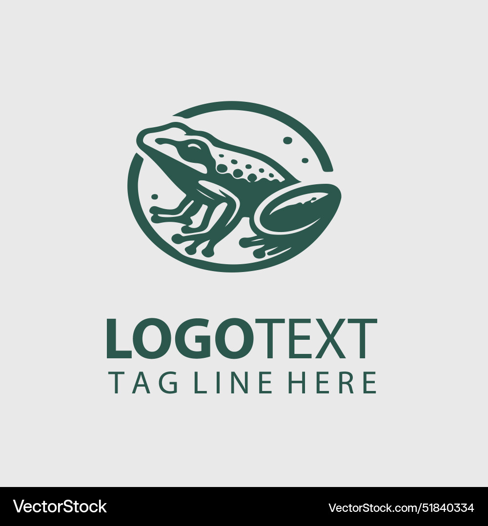 Frog logo Royalty Free Vector Image - VectorStock