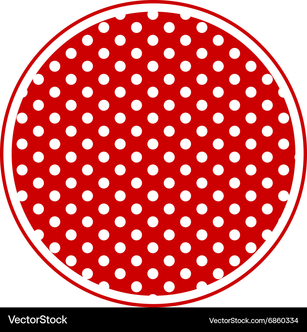 Polka Dot Circle Vector